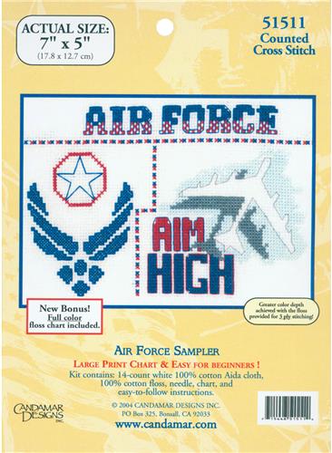Air Force Sampler (cross stitch kit)