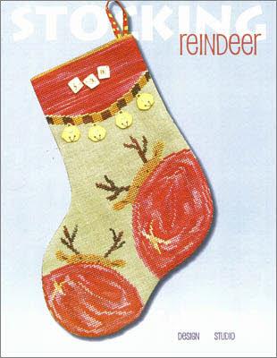 "Reindeer Stocking" by Samsarah Design Studio