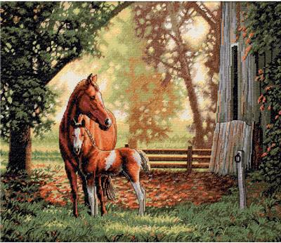 Mare And Foal (cross stitch kit)