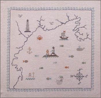 "Little Mermaid Sampler" by Willow Hill Samplings