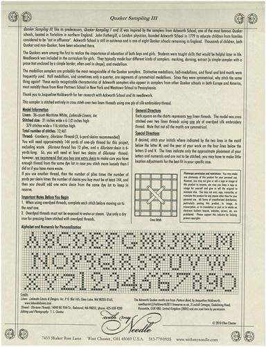 "Quaker Sampling III" by With My Needle