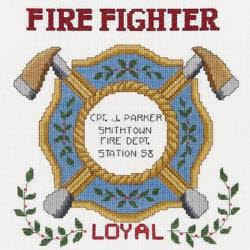 Fire Fighter (cross stitch kit)