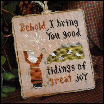 "2011 Ornament 12 - Good Tidings" by Little House Needleworks