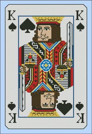 "Vintage King of Spades Playing Card" by PinoyStitch