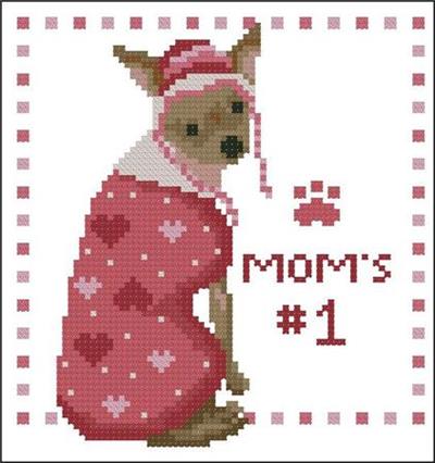 "Mom's Number One Pooch Blue" by PinoyStitch