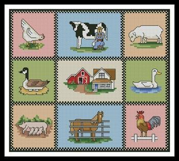 "Farm Sampler" by Artecy Cross Stitch