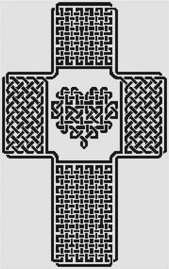 "Celtic Knot Cross 2" by White Willow Stitching