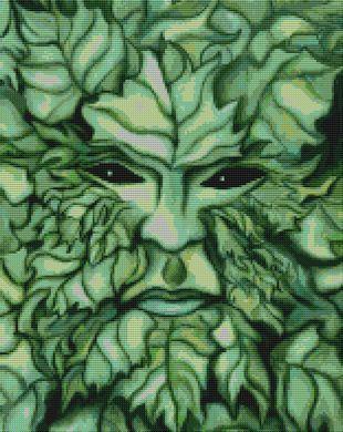 "Greenman" by White Willow Stitching