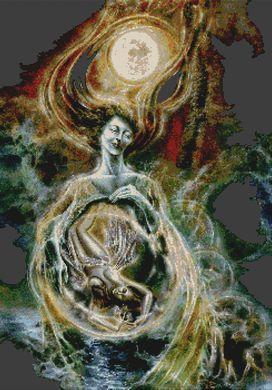 "Birth of a Fairy" by White Willow Stitching