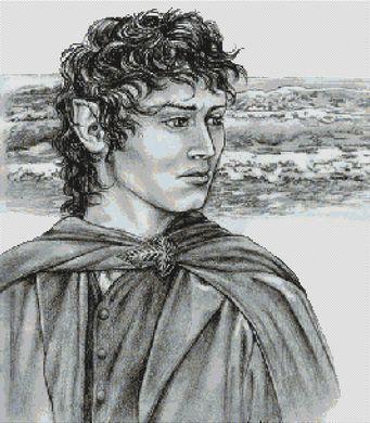 "Frodo at the Water" by White Willow Stitching