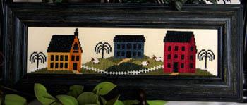 "Salt Box Neighborhood" by Cherry Hill Stitchery