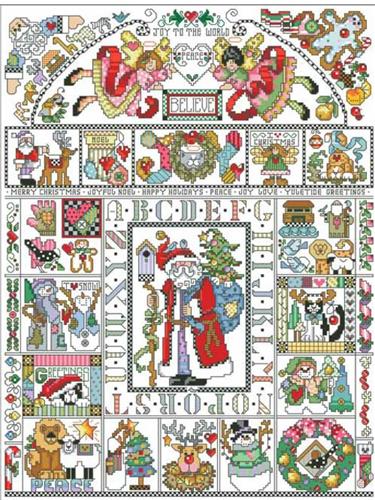 "Folk Art Christmas Sampler" by Kooler Design Studio