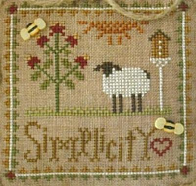 "Little Sheep Virtues 6-Simplicity" by Little House Needleworks
