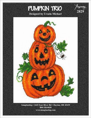 "Pumpkin Trio" | Cross Stitch Pattern