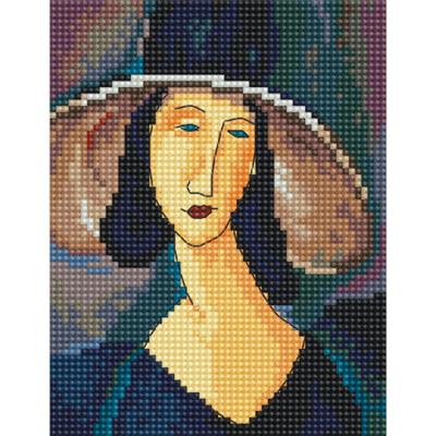 "Portrait Of Woman In Hat" | Cross Stitch Kit