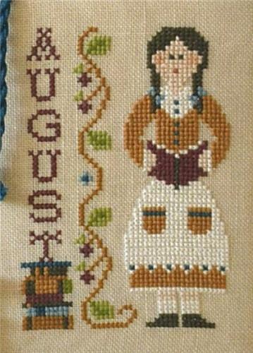 "Calendar Girls - August" | Cross Stitch Pattern