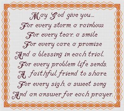 "Life Prayer" | Cross Stitch Pattern