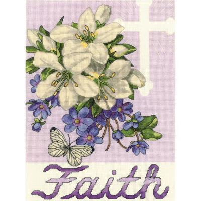 "Faith" | Cross Stitch Kit at Everything Cross Stitch