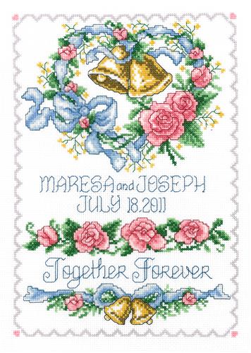 "Wedding Bell Heart" | Cross Stitch Kit