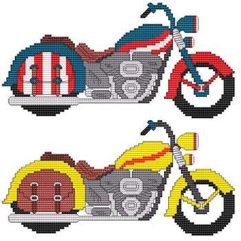 "Motorcycle 4" | Cross Stitch Pattern