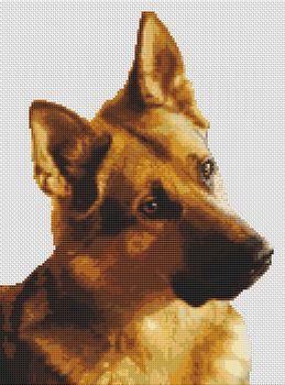 "German Shepherd - Curiosity" | Cross Stitch Pattern
