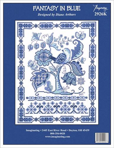 "Fantasy In Blue" | Cross Stitch Kit