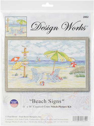 "Beach Signs" | Cross Stitch Kit