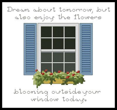 "Window Box" | Cross Stitch Pattern