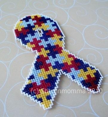 "Autism Awareness Ribbon" | Cross Stitch Pattern