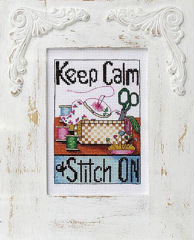 "Keep Calm & Stitch On" | Cross Stitch Kit