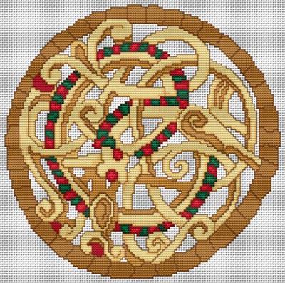 "Ornamental Viking Pin" | Cross Stitch Pattern