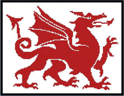 "Welsh Dragon" | Cross Stitch Pattern