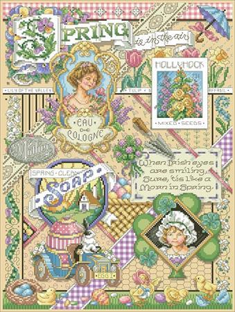 "Spring Sampler" | Cross Stitch Pattern