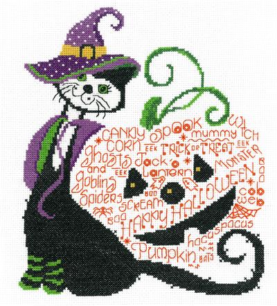 Halloween Kit Kat | Cross Stitch Pattern
