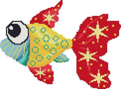 "Funky Fish Cross Stitch Pattern"