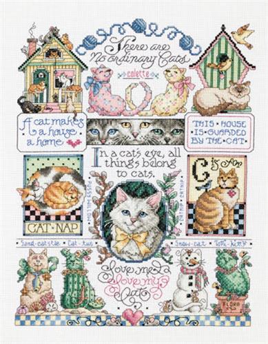 Cats Cats Cats (cross stitch kit)