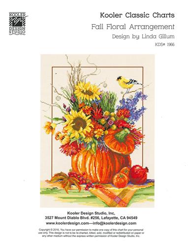 "Fall Floral Arrangement" | Cross Stitch Pattern