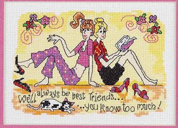 Best Friends (cross stitch kit)