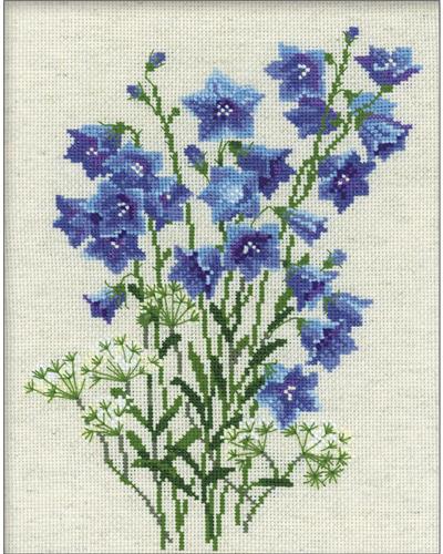 "Blue Bells Counted Cross Stitch Kit"
