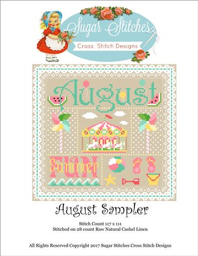 "August Sampler" | Cross Stitch Pattern