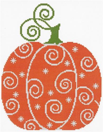 "Pumpkin Swirl" | Cross Stitch Pattern