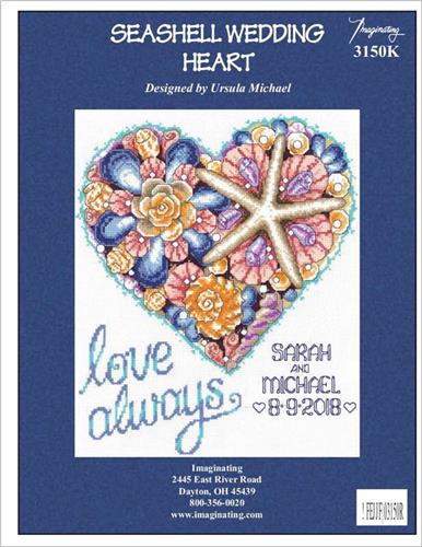 "Seashell Wedding Heart" | Cross Stitch Kit