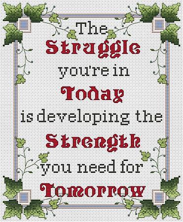 "Struggle Strength" | Cross Stitch Pattern