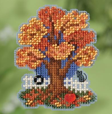 "Fall Tree Counted Cross Stitch Kit"
