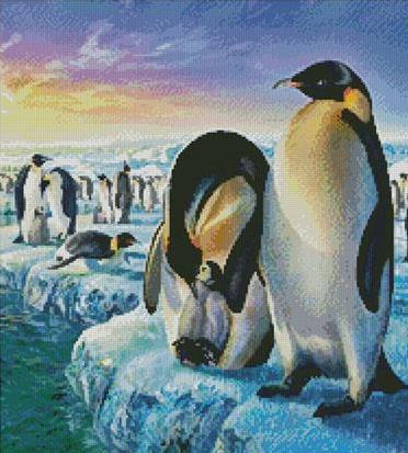 "Penguins (Crop)" | Cross Stitch Pattern