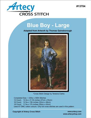 "Blue Boy (Large)" | Cross Stitch Pattern