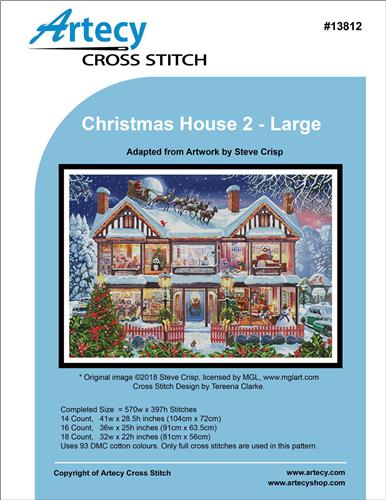 "Christmas House 2 (Large)" | Cross Stitch Pattern