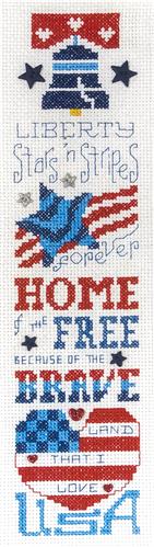 "Patriotic Banner" | Cross Stitch Pattern