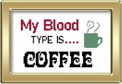 "My Blood Type" | Cross Stitch Pattern