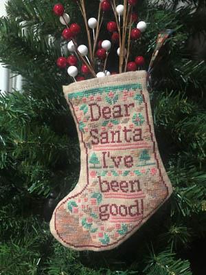 "Dear Santa Stocking" | Cross Stitch Pattern